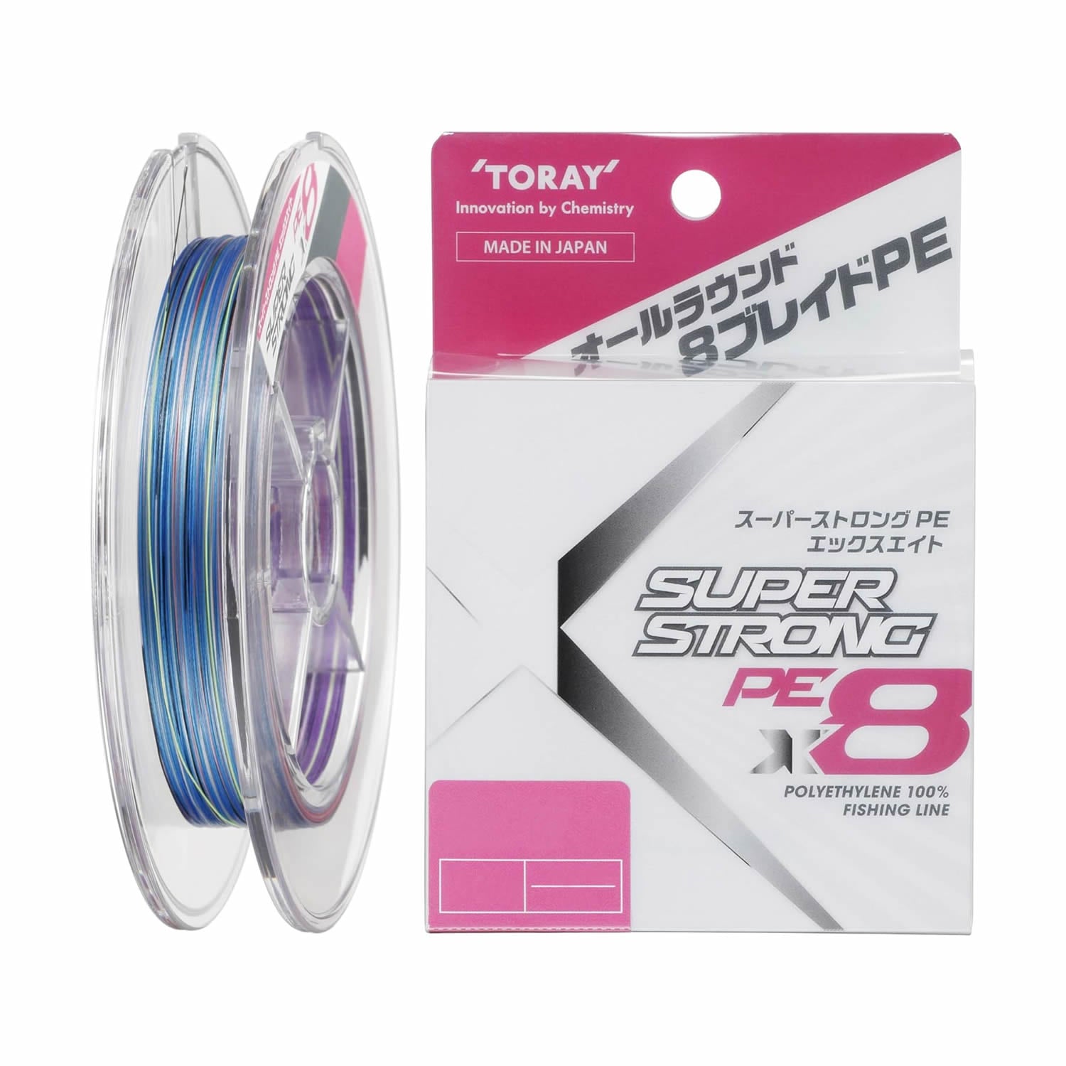 Toray Super Strong PE X8 Braid 200m Multicolour – Anglerpower Fishing Tackle