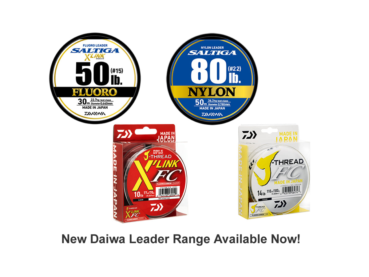 New Daiwa Leader Range Available Now! – Anglerpower Fishing Tackle
