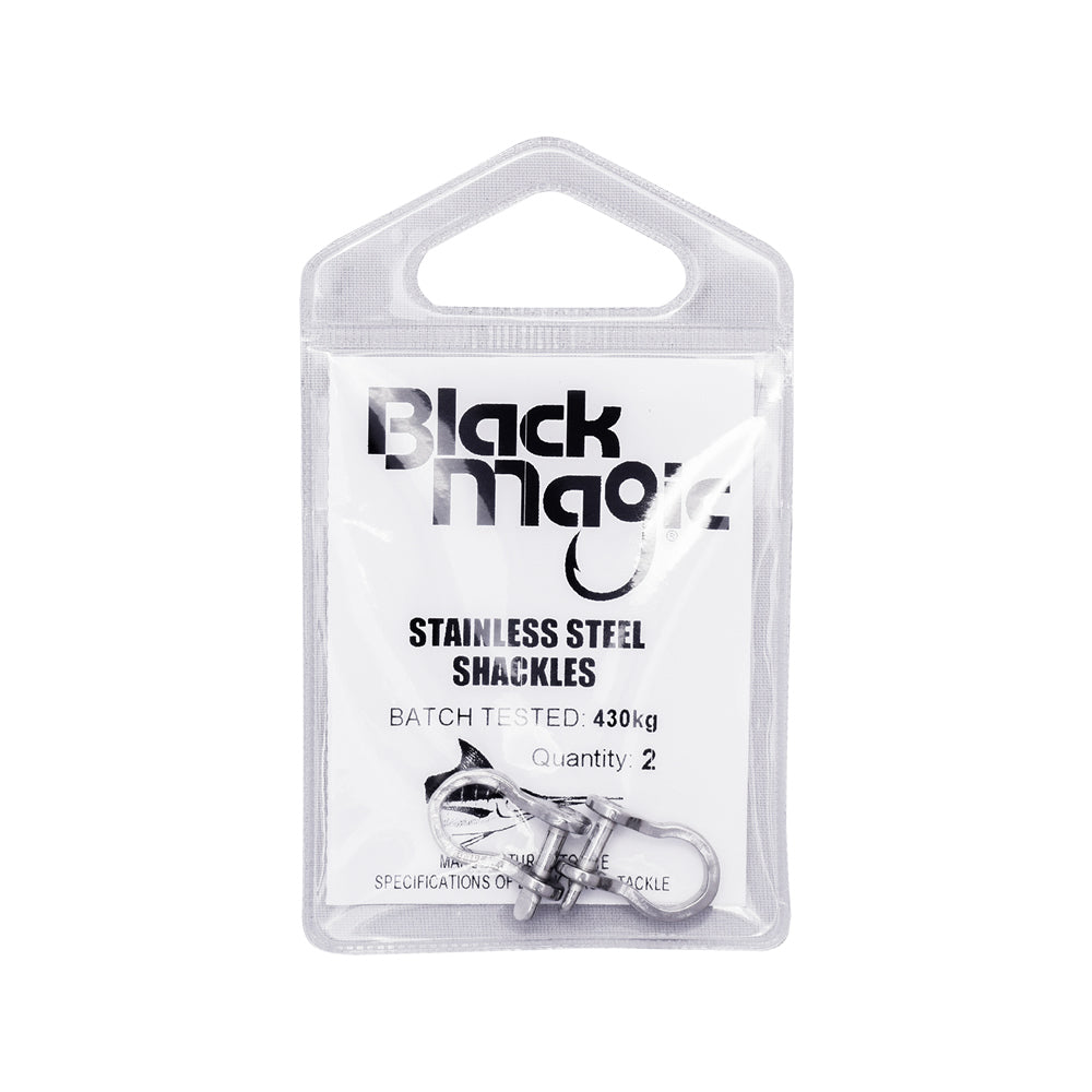 Black Magic Stainless Steel Shackle – Anglerpower Fishing Tackle