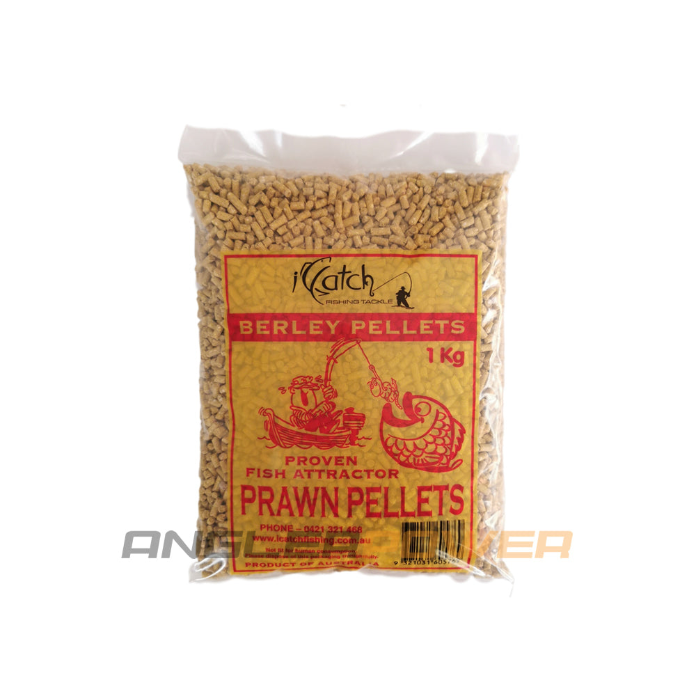 iCatch Burley Yellow Prawn Pellet 1kg (PICKUP ONLY) – Anglerpower ...