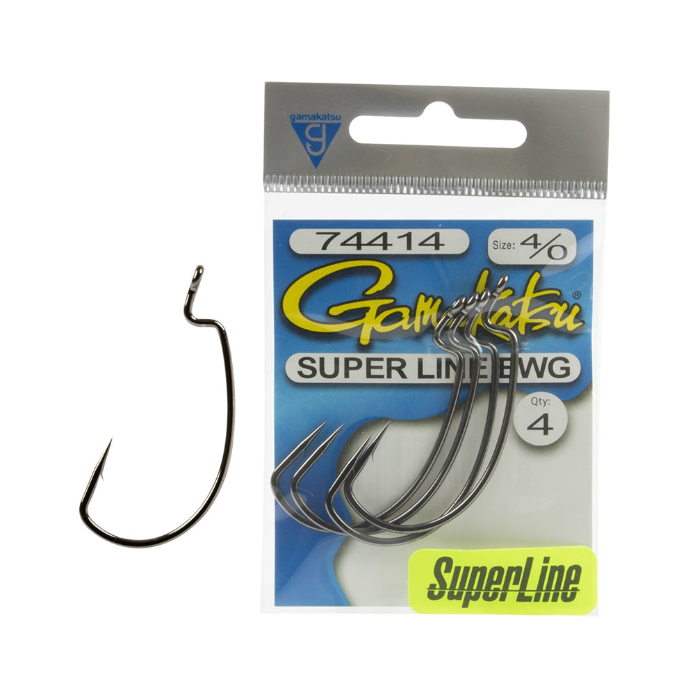 Gamakatsu Catfish Rig Fishing Hooks Fish Hooks EWG Offset Worm Hooks ...