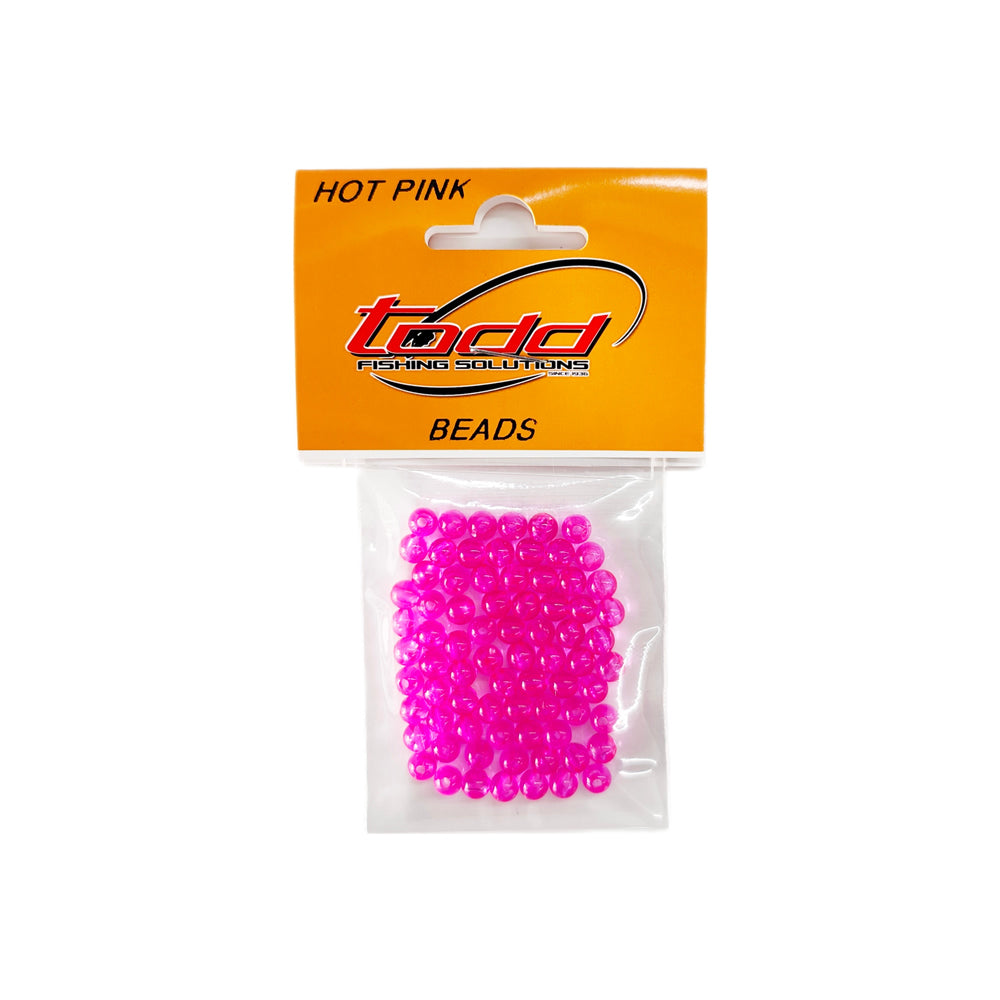 Todd Hard Beads Hot Pink 4mm – Anglerpower Fishing Tackle