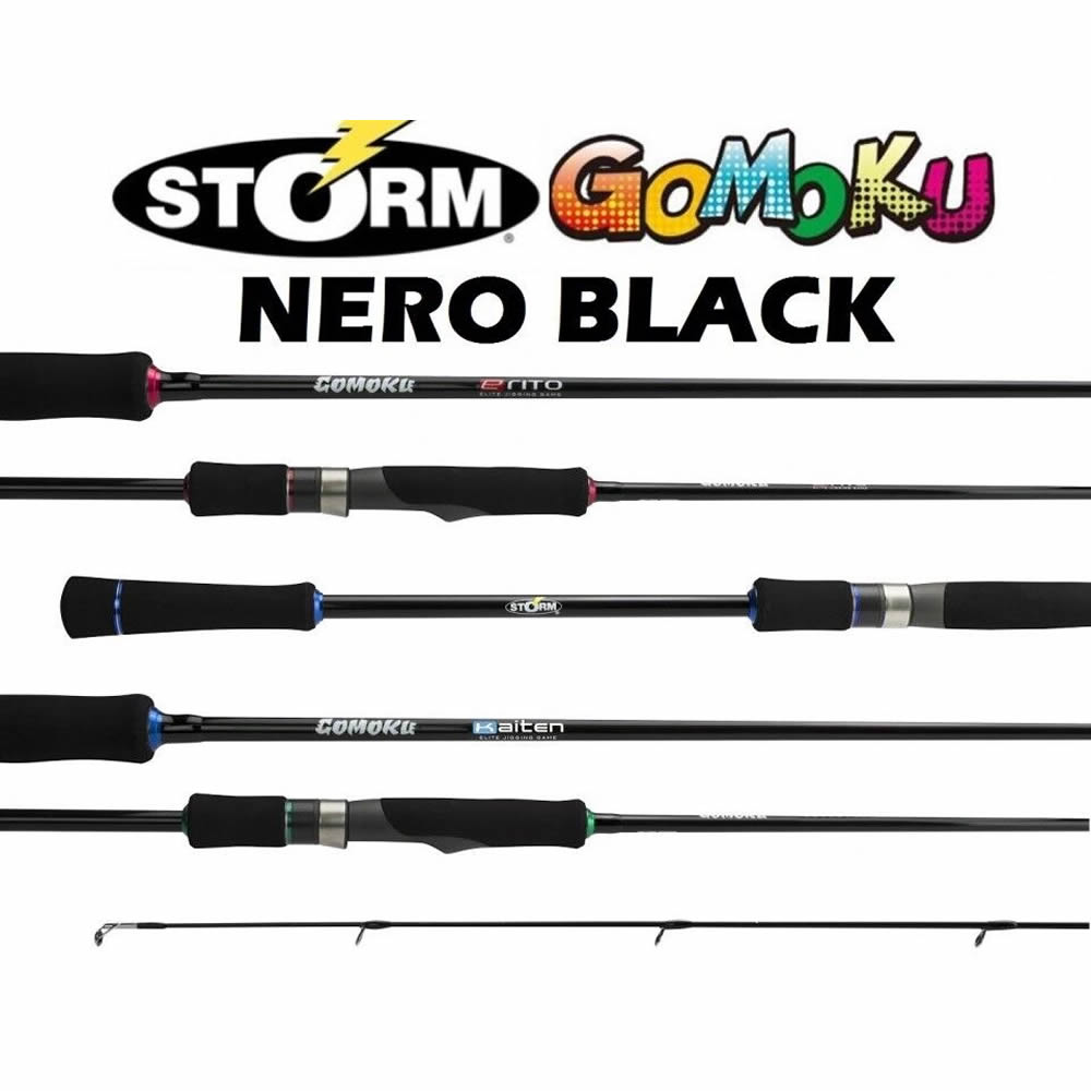 Storm GoMoKu Nero Black Jigging Rod Gen 1 – Anglerpower Fishing Tackle