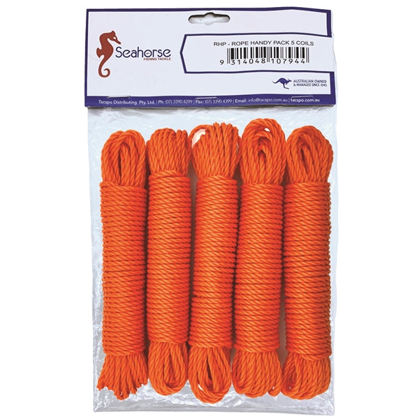 Seahorse Rope Handy Pack 5 Coils – Anglerpower Fishing Tackle