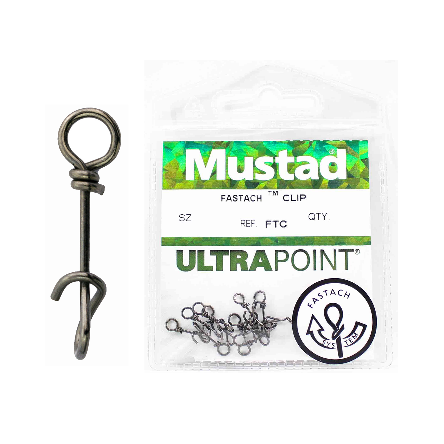 Mustad Ultrapoint Fastach Clip – Anglerpower Fishing Tackle