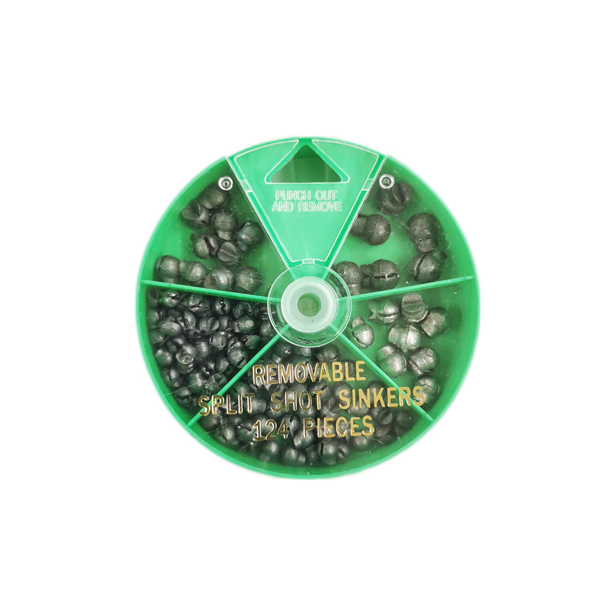 Removable Split Shot Assorted Sinkers 124pcs – Anglerpower Fishing Tackle